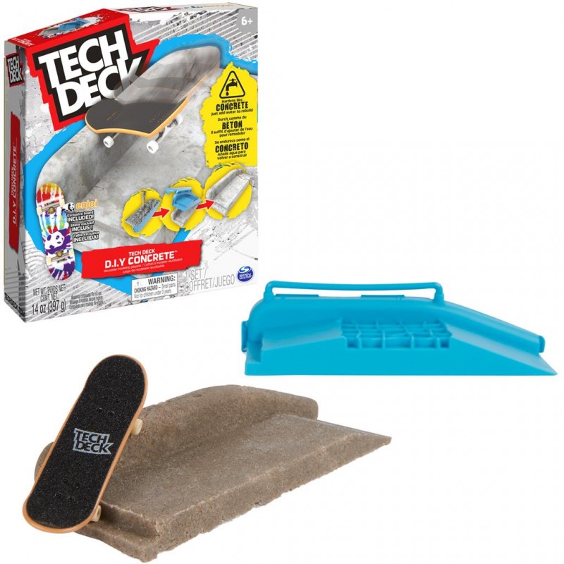 Tech Deck Kinetic Concrete Set Tech Deck DIY Kinetic Concrete Set Reuseable – Ripped Knees