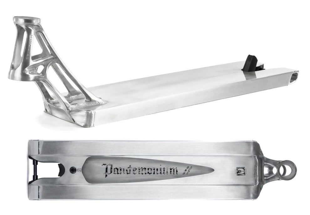 Ethic DTC Pandemonium V2 Scooter Deck Raw Boxed 580mm – Ripped Knees