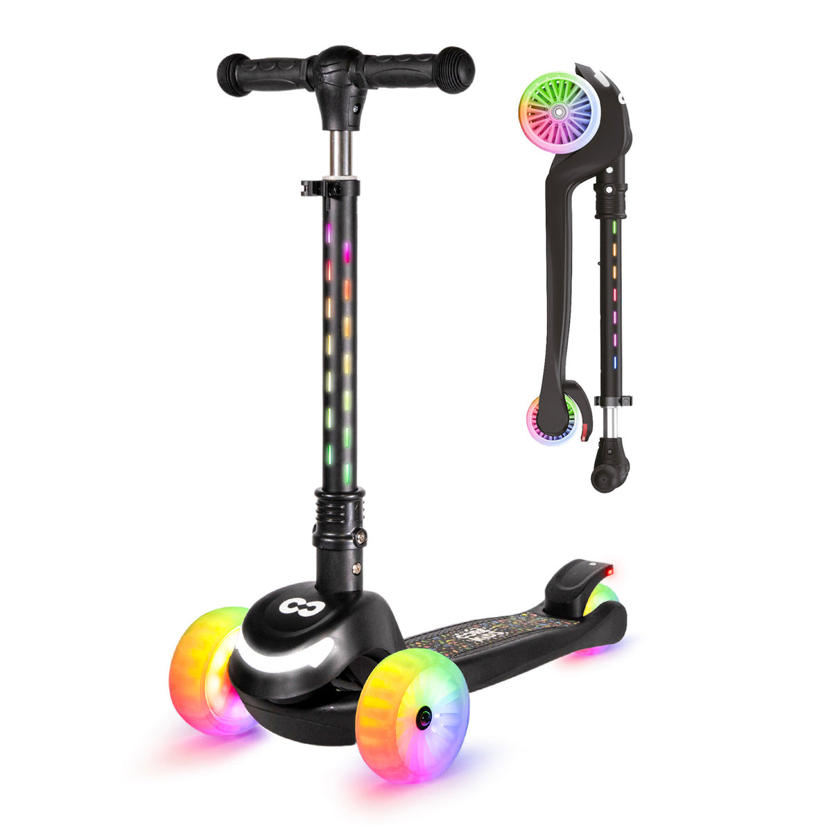 Core Kids Spark 3 Wheel LED Light Up Scooter – Ripped Knees