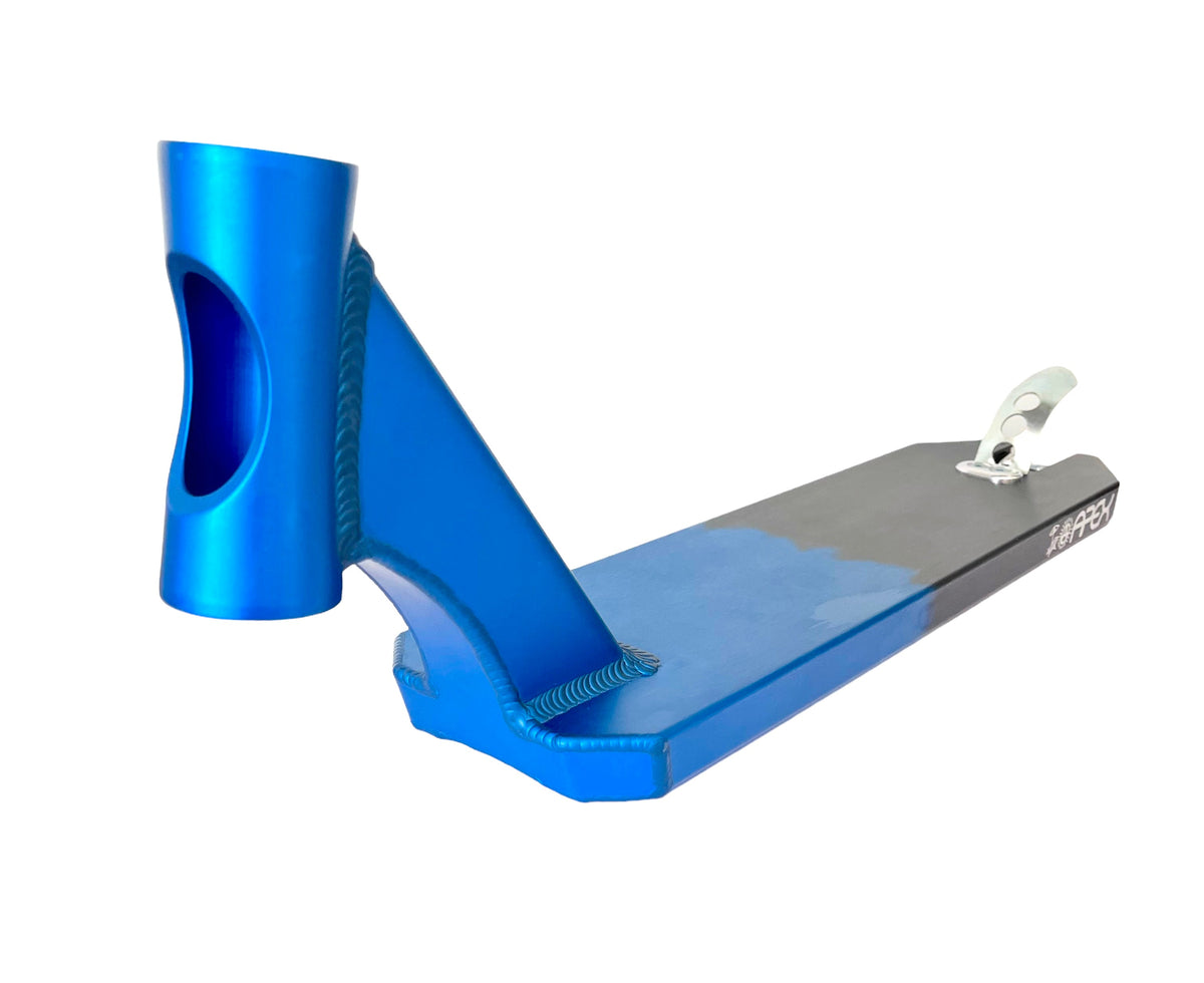 Apex Pro Scooter Deck Lifes A Beach Blue Black 19.5 x 580mm – Ripped Knees