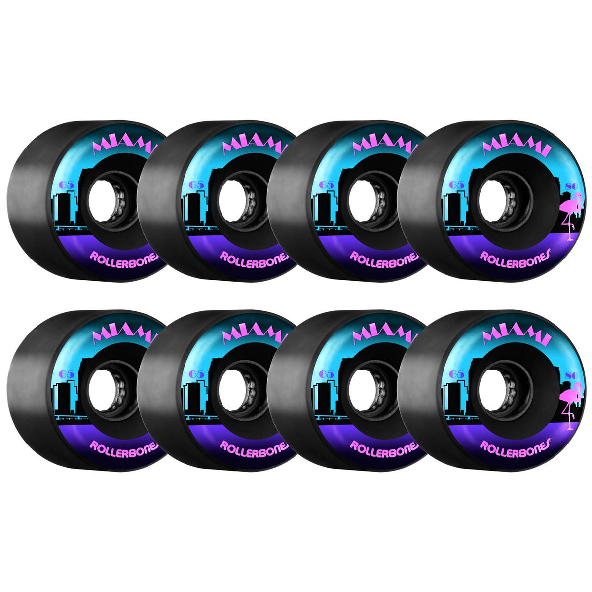 Rollerbones Outdoor Miami Outdoor Wheels 65mm/80a 8 pack – Ripped Knees