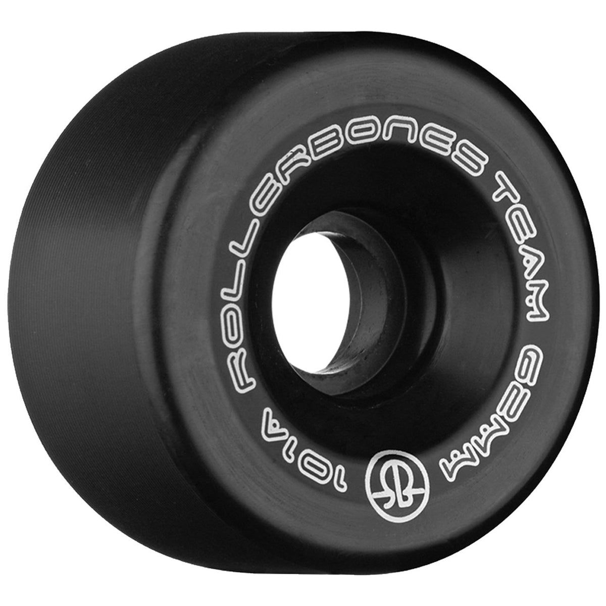 Rollerbones Team Logo Wheels Black 62mm 101a - 8 Pack – Ripped Knees