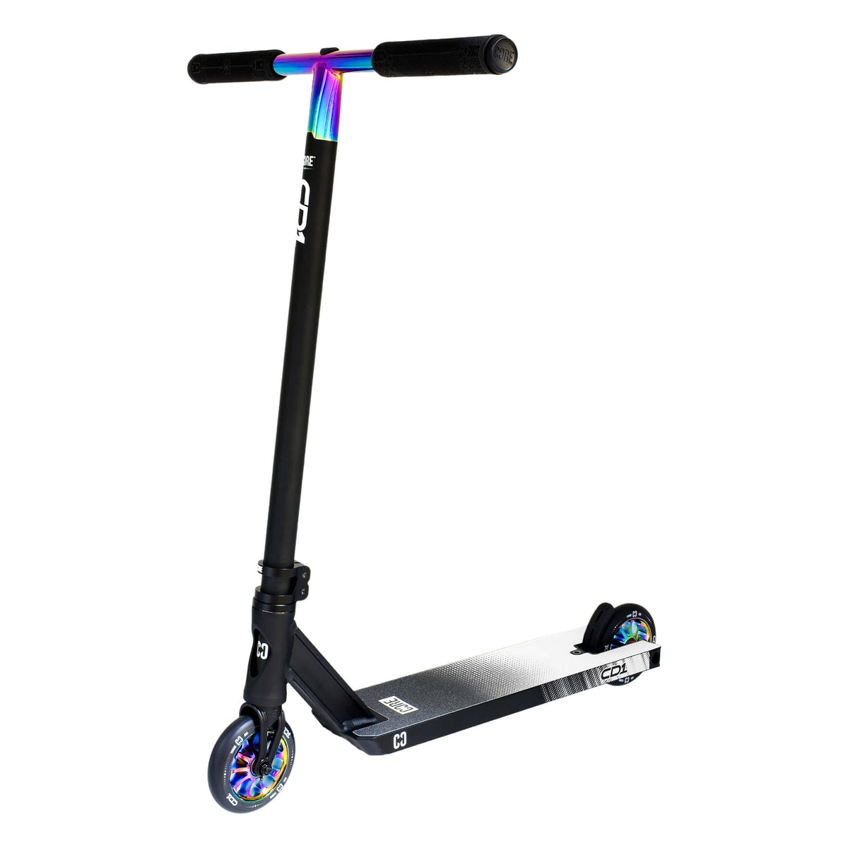 Core CD1 Stunt Scooter Neochrome/Black – Ripped Knees