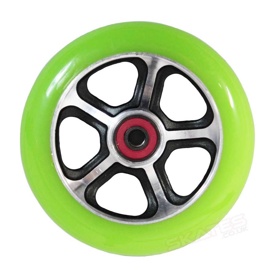 MGP DDAM CFA Scooter Wheels Black/Green 110mm – Ripped Knees