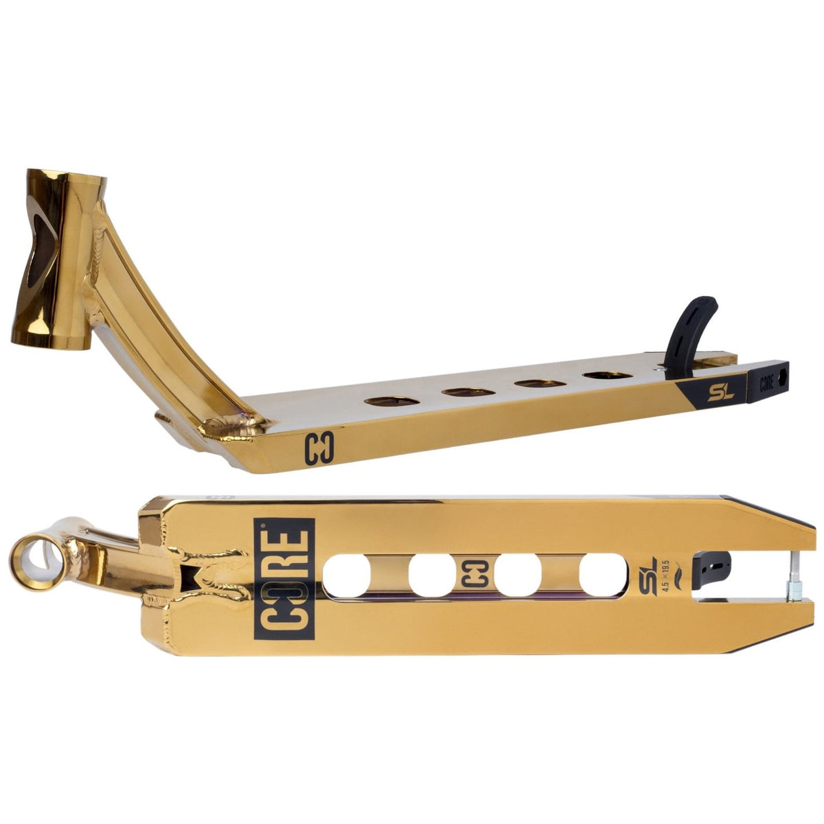 CORE SL1 Scooter Deck Neo Gold 19.5 x 4.5 – Ripped Knees