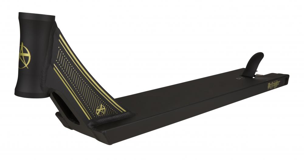 Addict Defender Scooter Deck Black/Gold 3.0 – Ripped Knees
