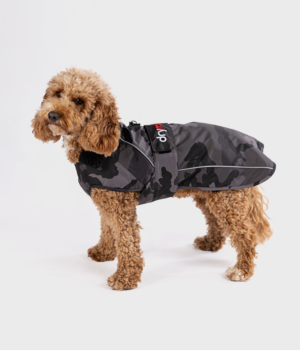 Dryrobe Dog Waterproof Coat Robe Black/Camo – Ripped Knees