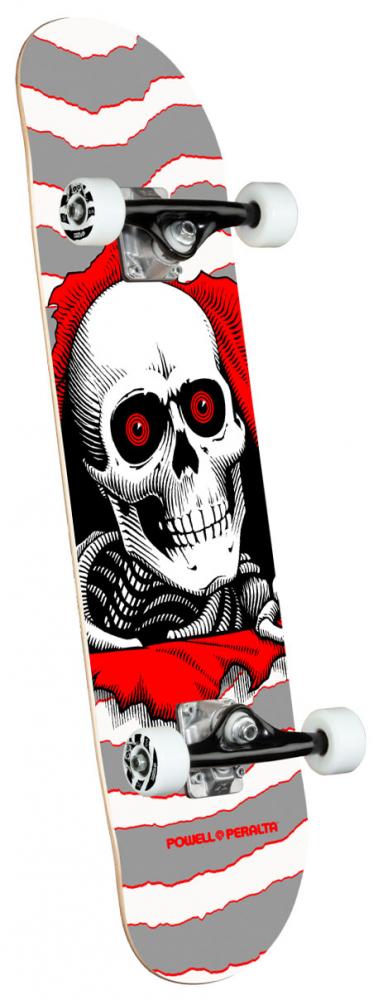 Powell Peralta Ripper One Off Shape Silver Complete Skateboard 8.0 ...