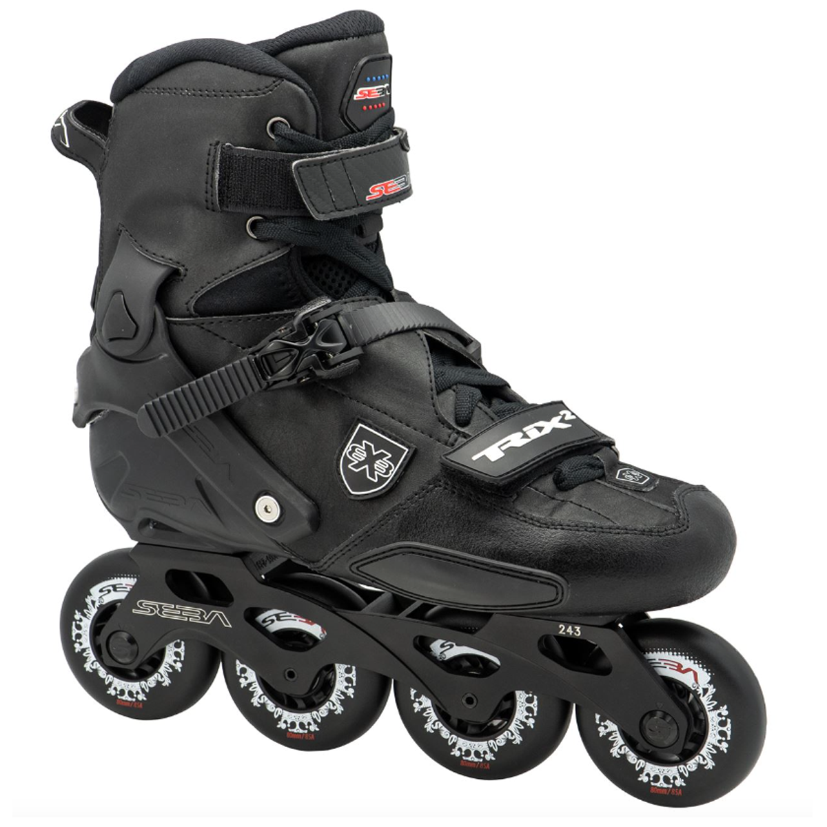 Seba TRIX 2 80 Inline Skates Black – Ripped Knees
